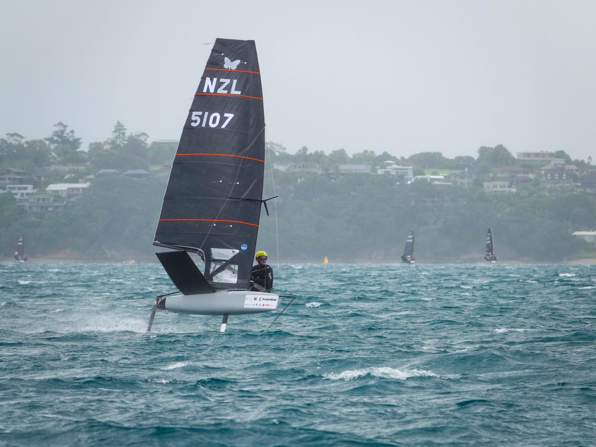 High-speed battles on foils at Manly with the Moth World Championships ...