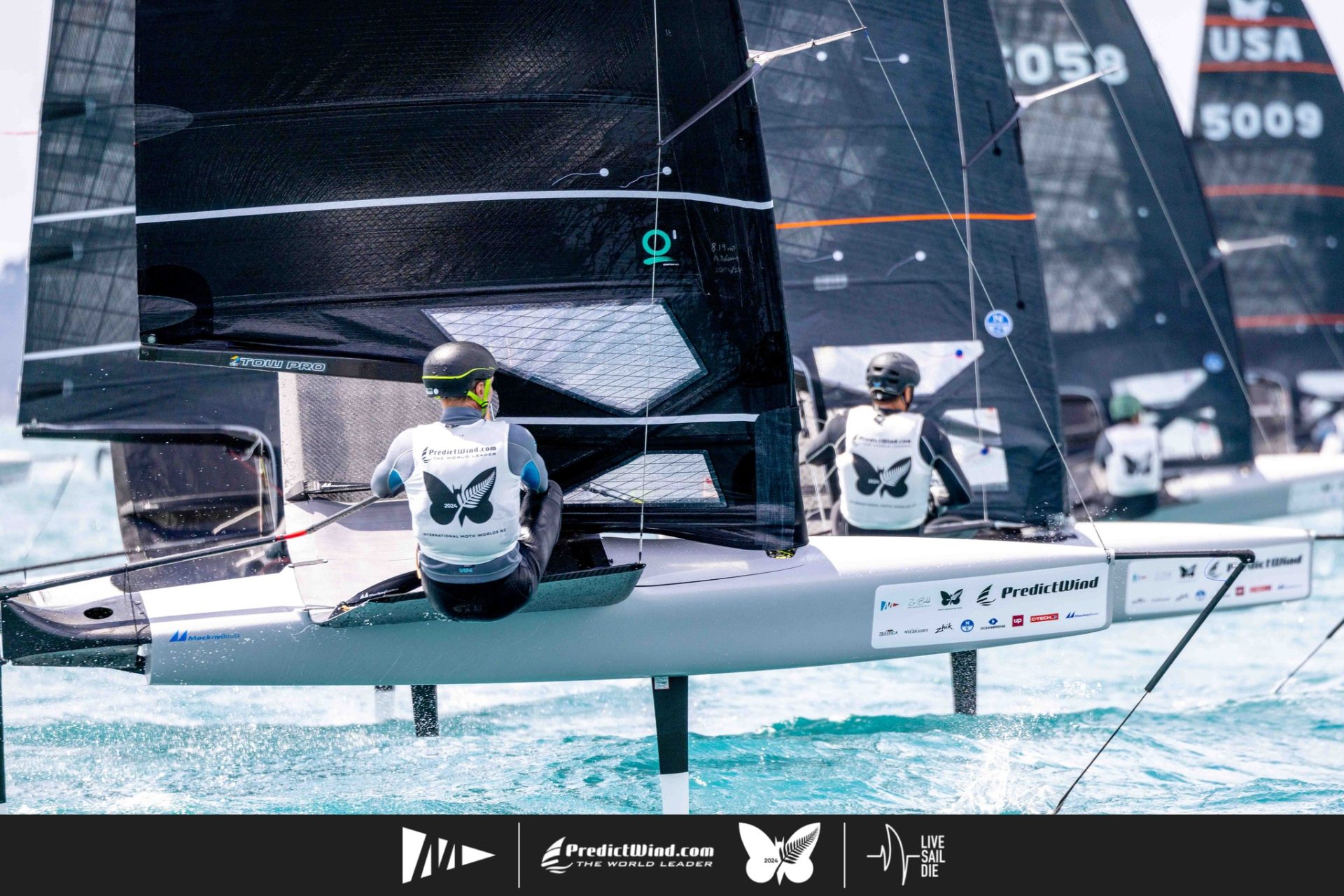 The qualifier leaders in the PredictWind Moth World Championships ...