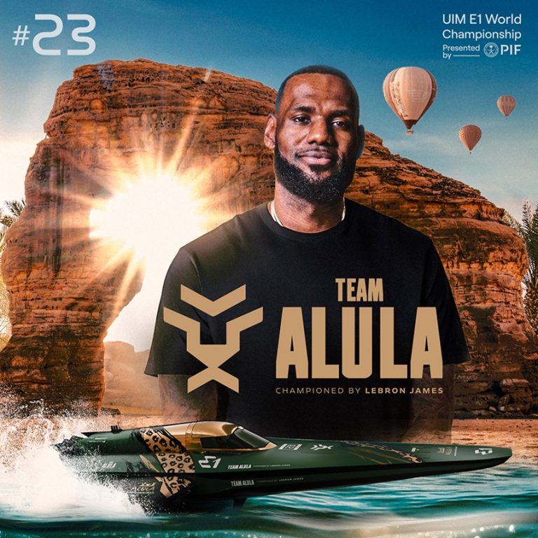 LeBron James launches Team AlUla in E1’s electric powerboat ...