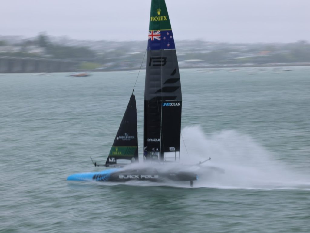 SailGP brings Sunday racing forward in Auckland as thunderstorms loom ...