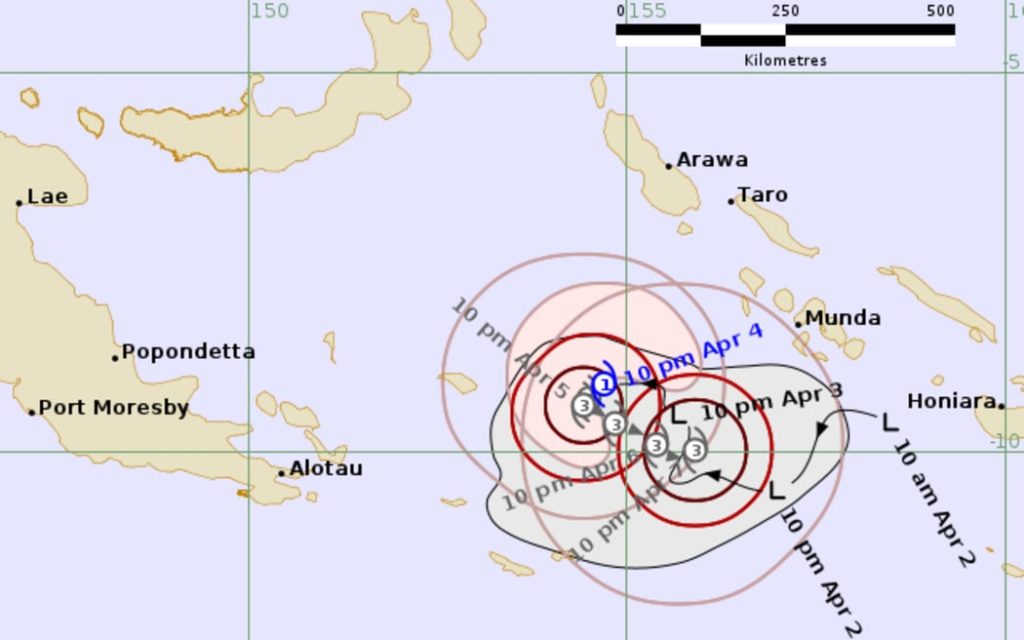 Tropical Cyclone forms in the Solomon sea - Boating New Zealand