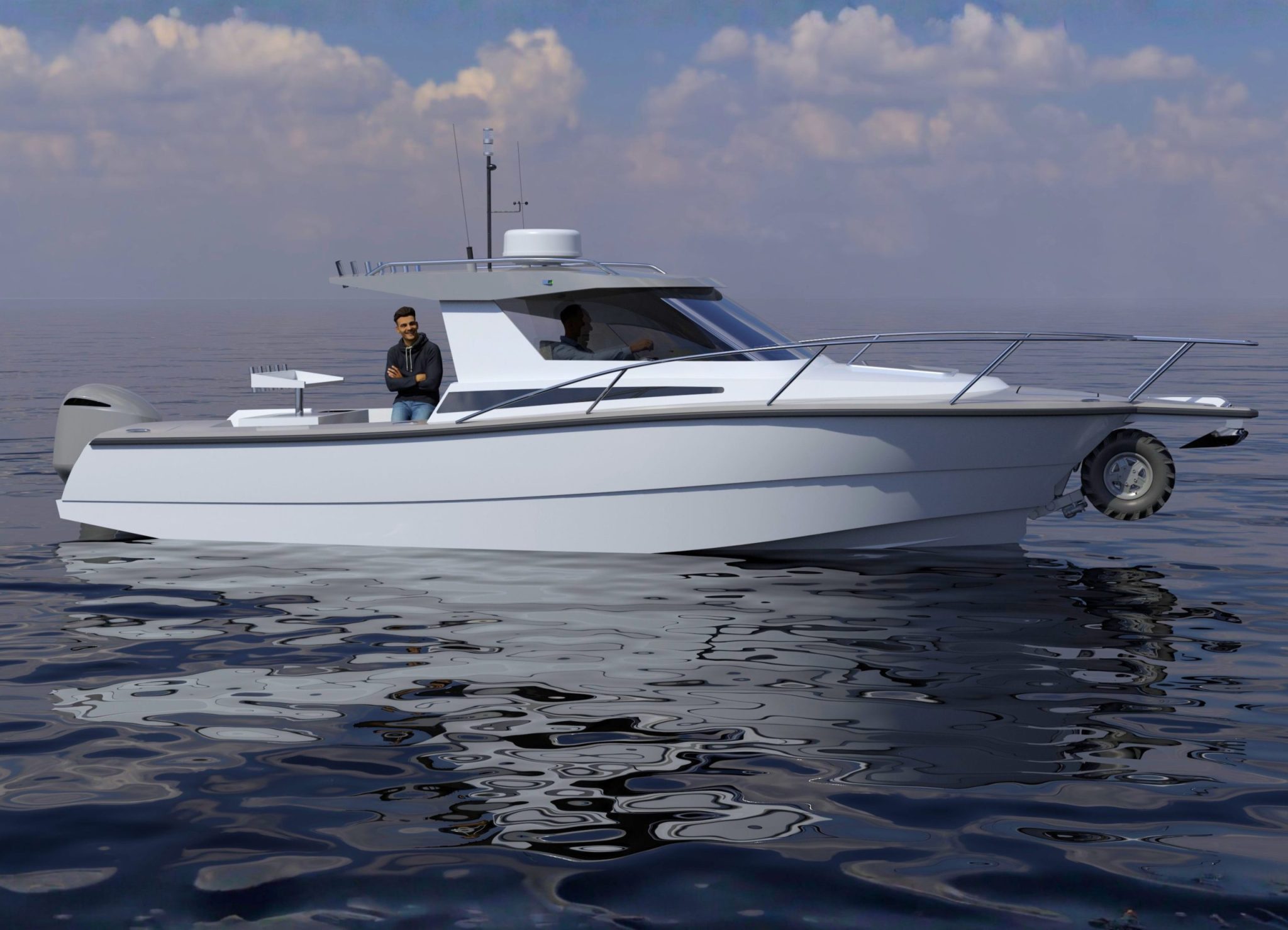 Smuggler announces all-new Stealth 800 Amphibious - Boating New Zealand